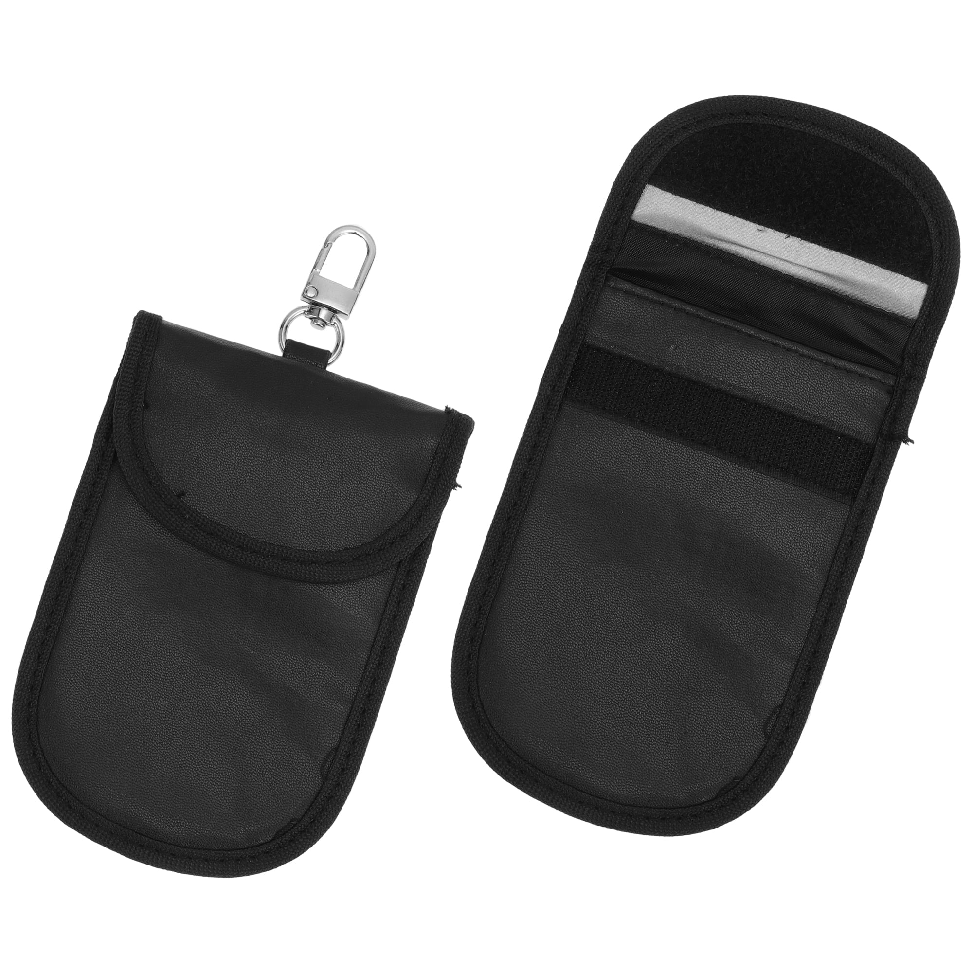 Unique Bargains 2 Pcs, Faraday Pouch, RFID Signal Blocking Bags PU ...