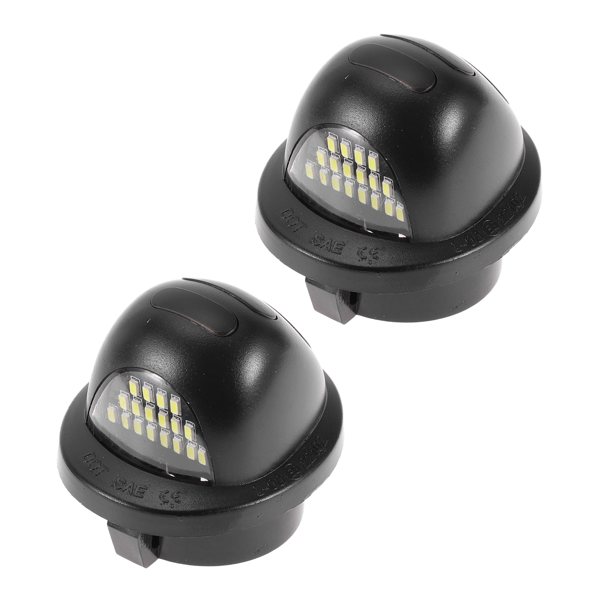 Unique Bargains 2 Pcs LED License Plate Light Tag Lamp Assembly for ...