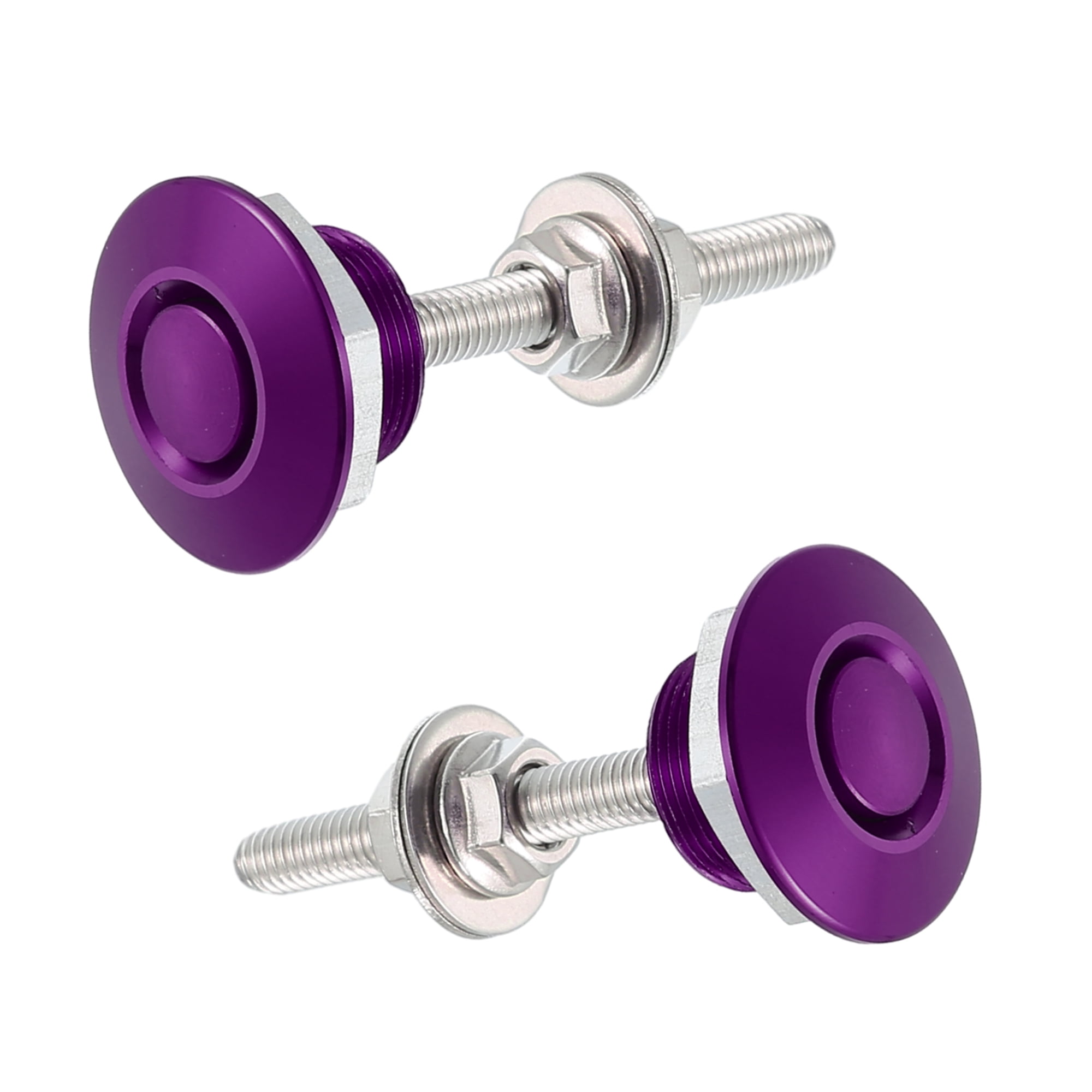 Unique Bargains 2 Pcs Purple Bumper Quick Release Lock Latch Aluminum ...