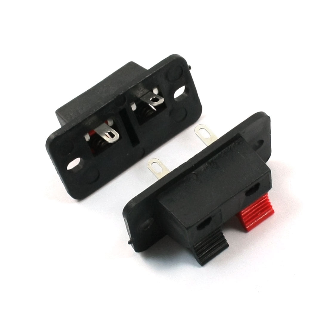 Unique Bargains 2 Pcs Push Type Speaker Terminals Board Connector ...