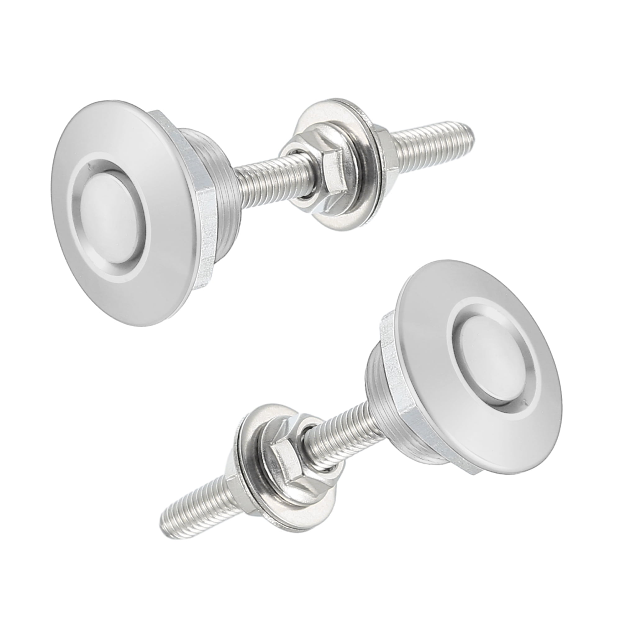 Unique Bargains 2 Pcs Silver Tone Bumper Quick Release Lock Latch ...