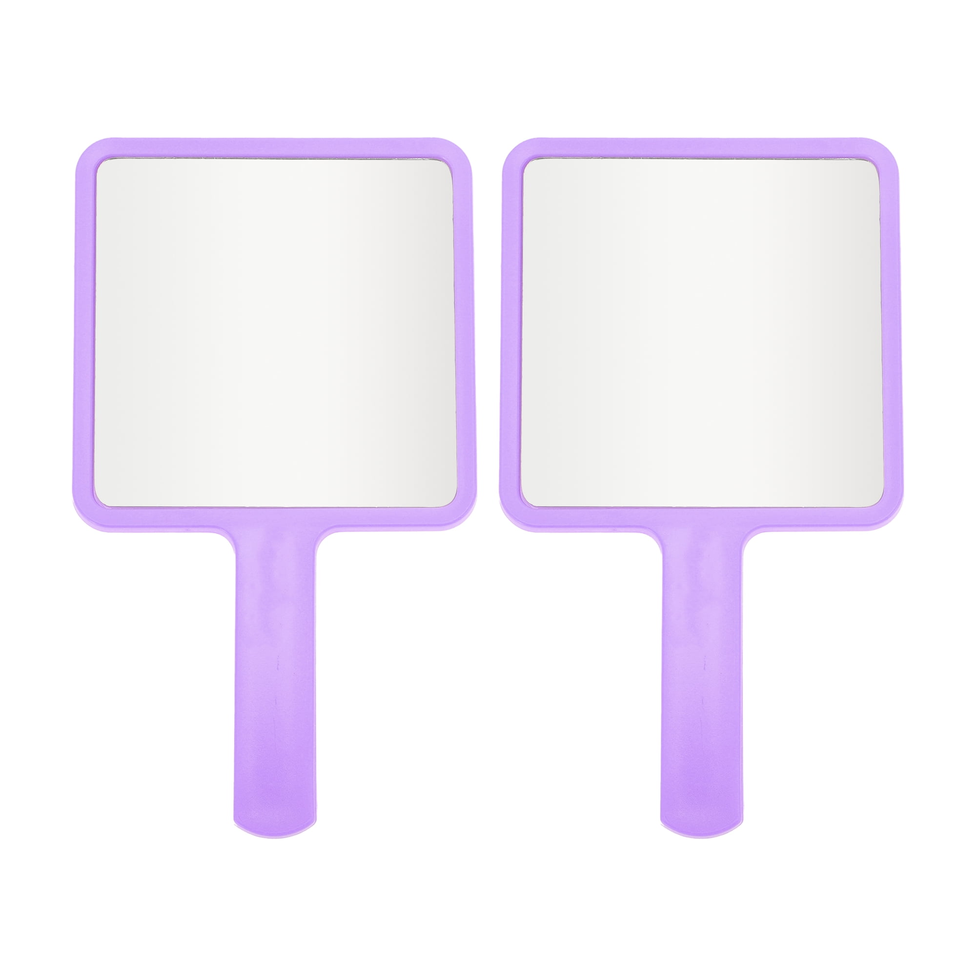 Unique Bargains 2 Pcs Small Square Handheld Mirror for Vacation Travel ...
