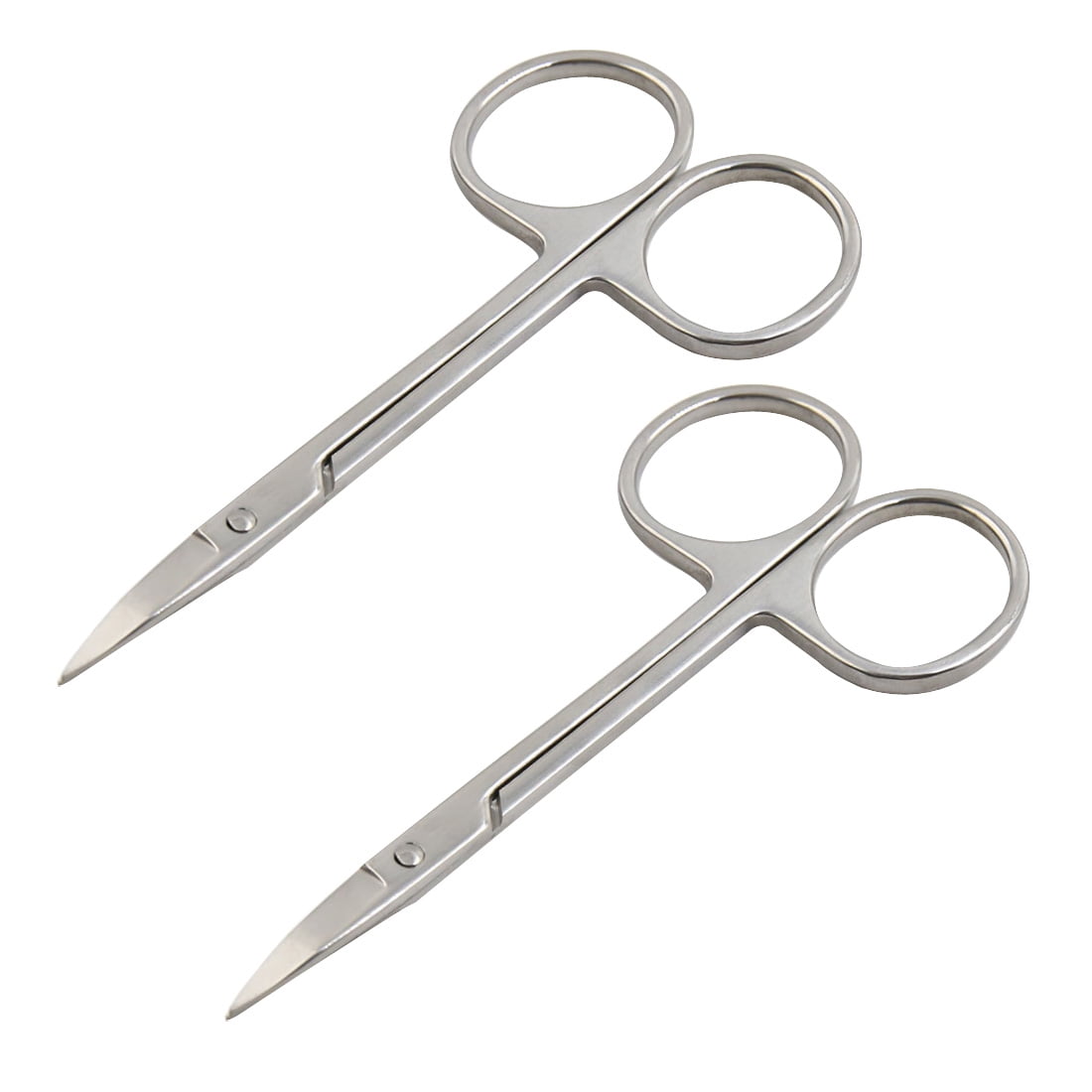 Unique Bargains 2 Pcs Stainless Brow Shaping Scissors Eyebrow Eyelash ...