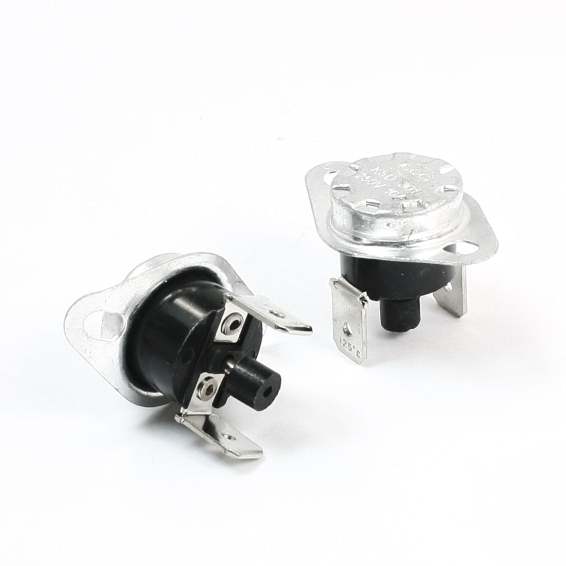 Unique Bargains 2 Pieces 250V 10A NC 125C Manual Reset Temperature ...