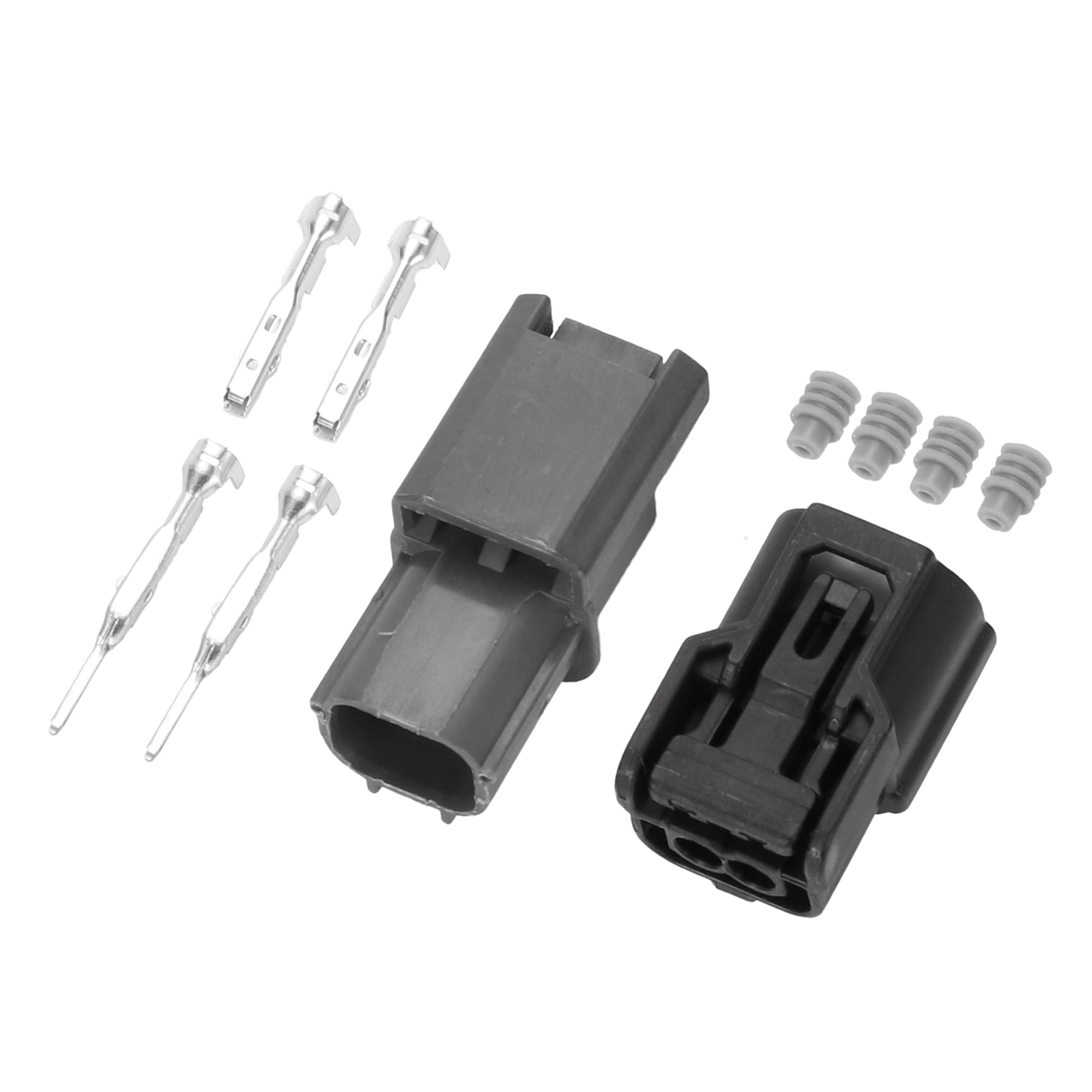 Unique Bargains 2 Pin ABS Intake Pressure Sensor Connector Plug Male Female Wire Terminal ...
