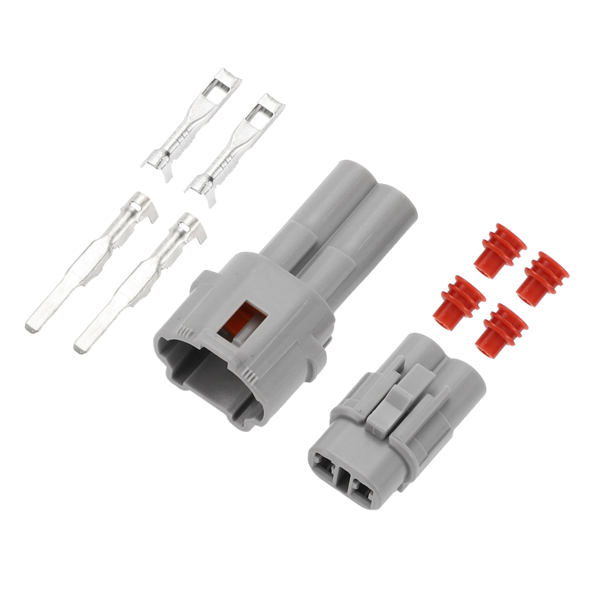 Unique Bargains 2 Pin Auto Wiring Harness Connector Plug Car for Honda ...