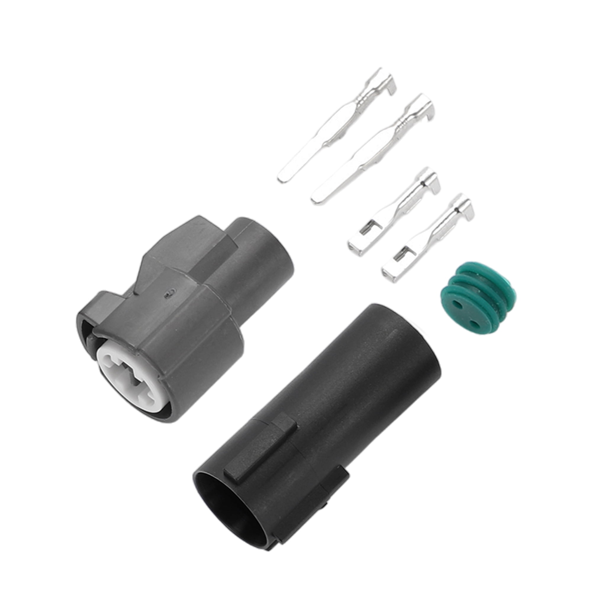 Unique Bargains 2 Pin Oil Pressure Sensor Connector Plug Male Female ...