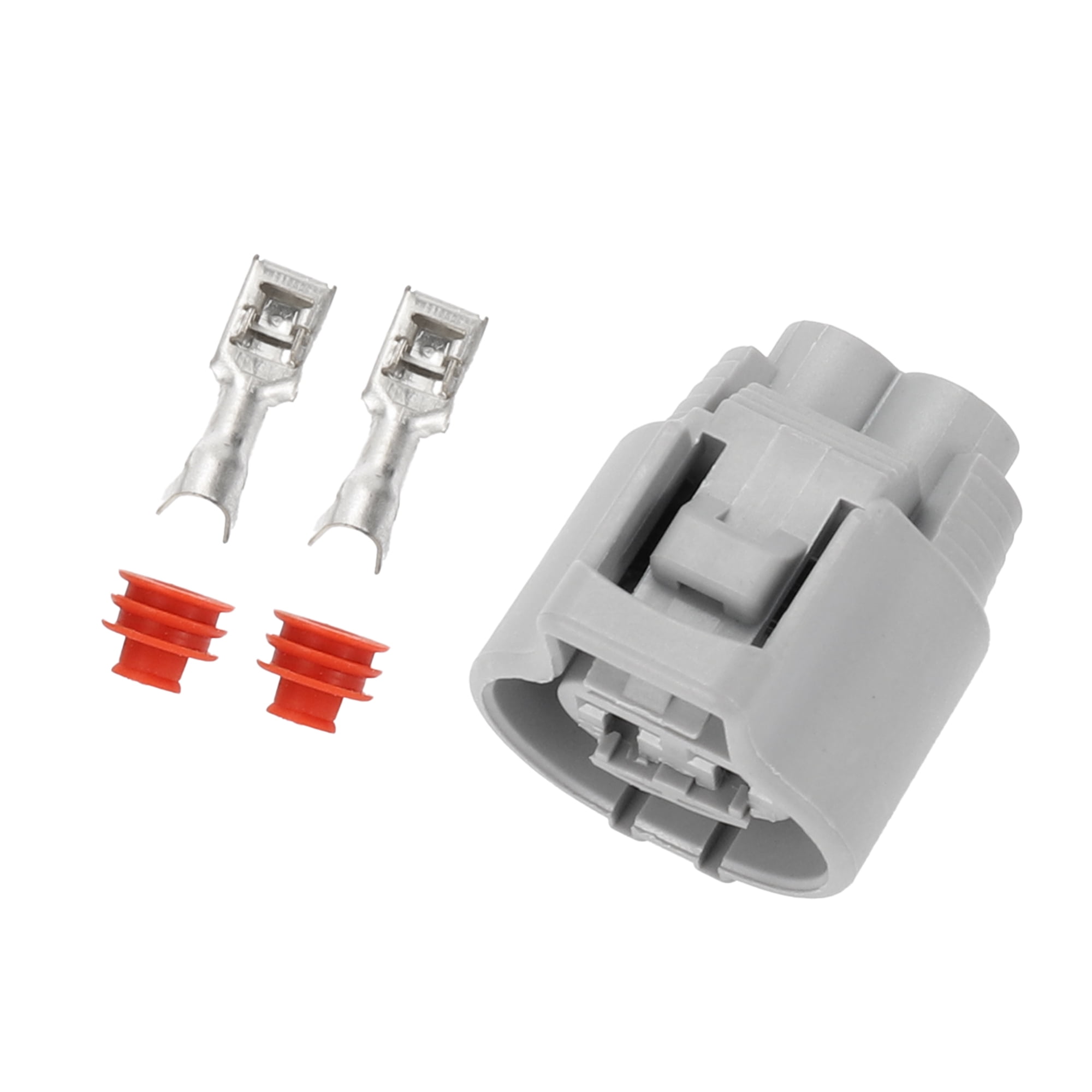 Unique Bargains 2 Pin Radiator Fan Connector Plug Waterproof Female ...