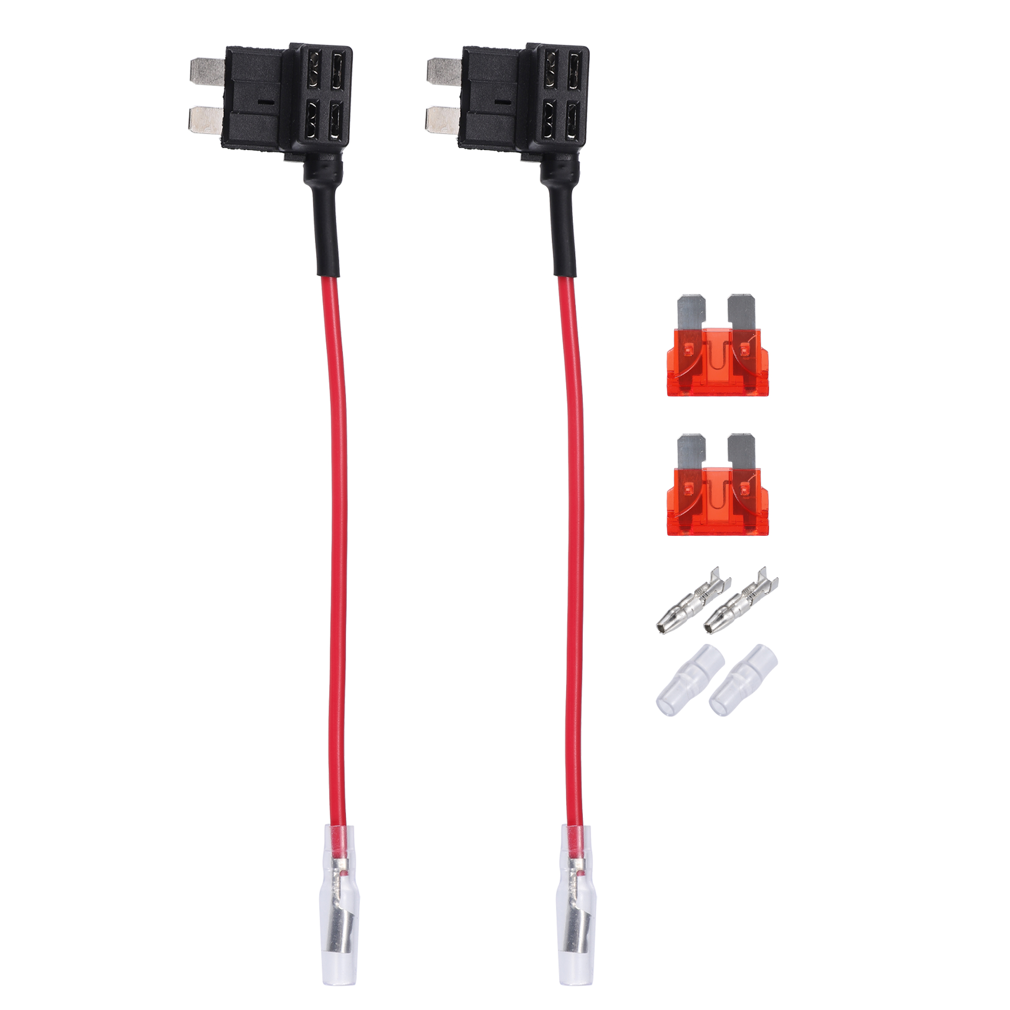 Unique Bargains 2 Set 32V Standard Unversial Fuse Adapter Tap Fuse Kit ...