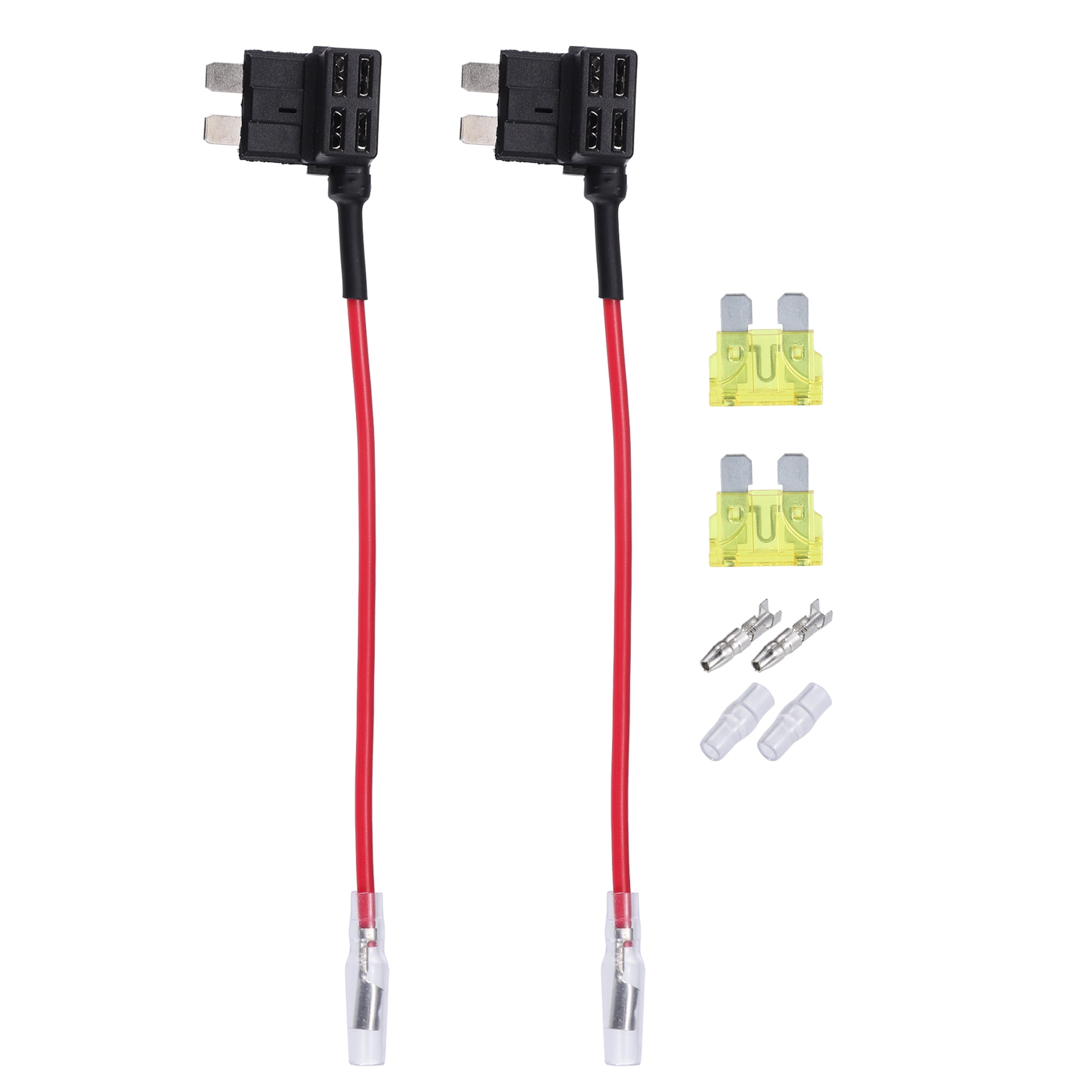 Unique Bargains 2 Set 32V Standard Unversial Fuse Adapter Tap Fuse Kit ...