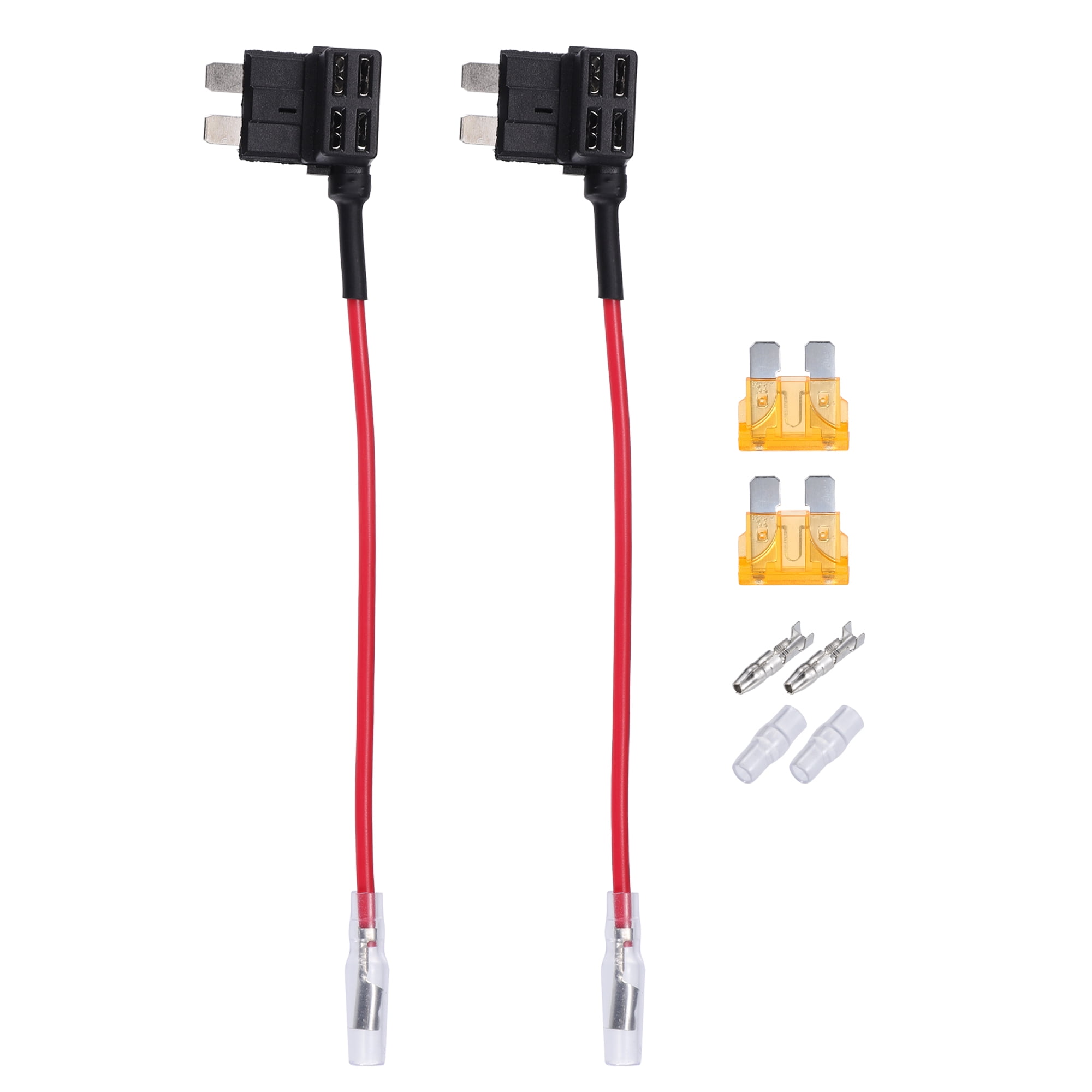 Unique Bargains 2 Set 32V Standard Unversial Fuse Adapter Tap Fuse Kit ...