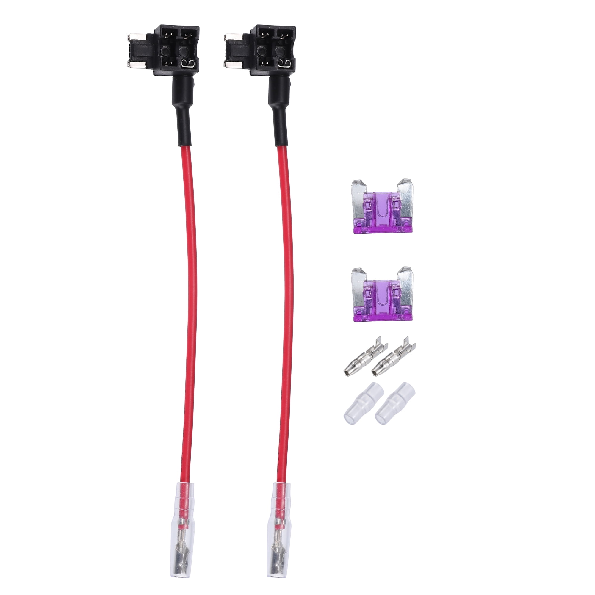 Unique Bargains 2 Set 32V Unversial Low Profile Mini Fuse Adapter Tap ...