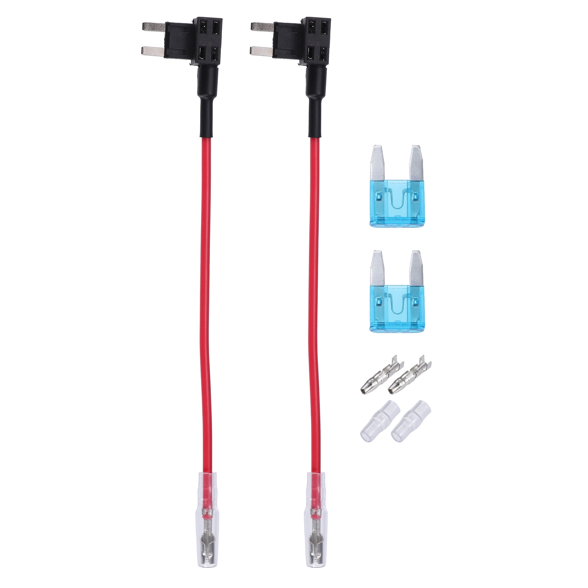 Unique Bargains 2 Set 32V Unversial Mini Fuse Adapter Tap Fuse Kit with ...