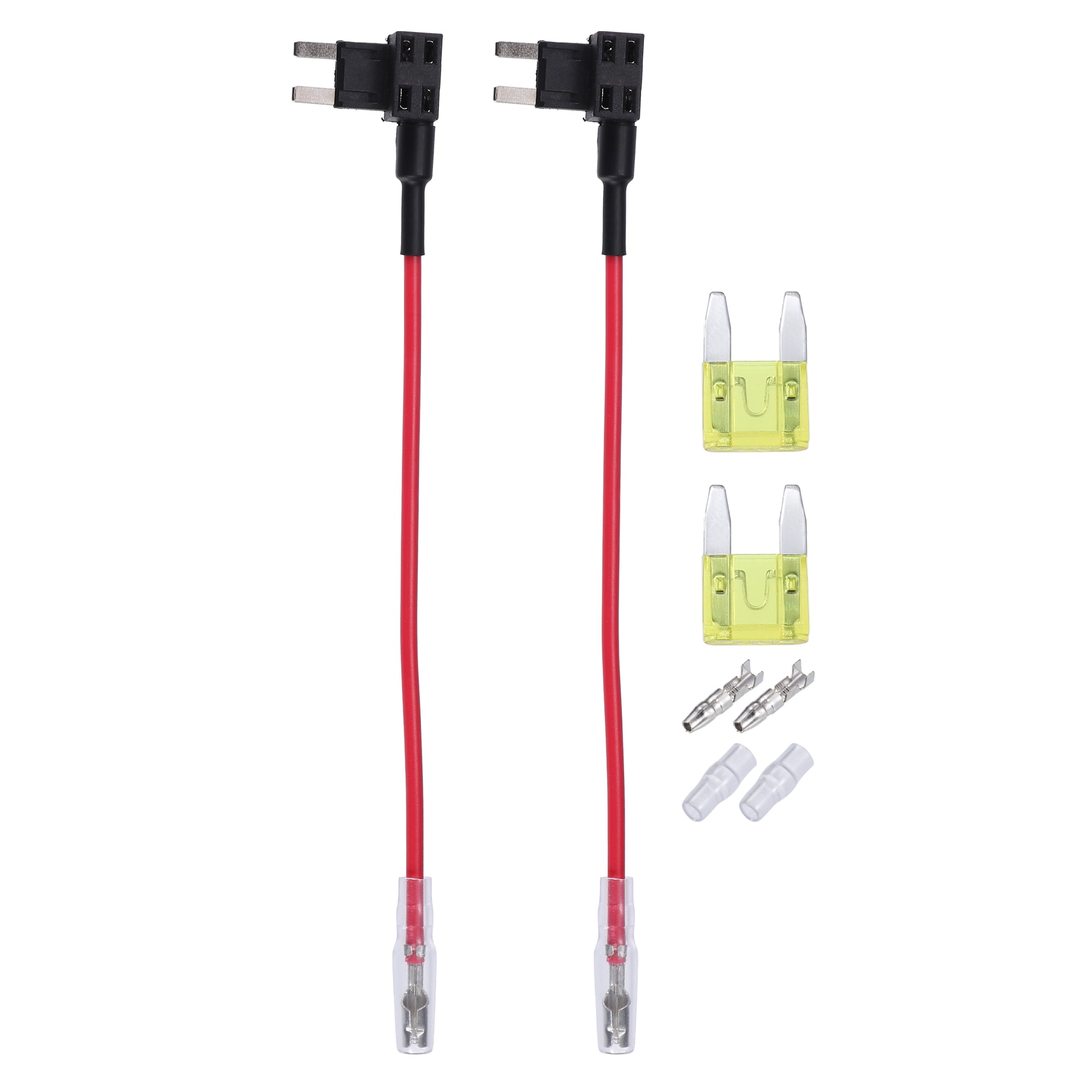 Unique Bargains 2 Set 32V Unversial Mini Fuse Adapter Tap Fuse Kit with ...