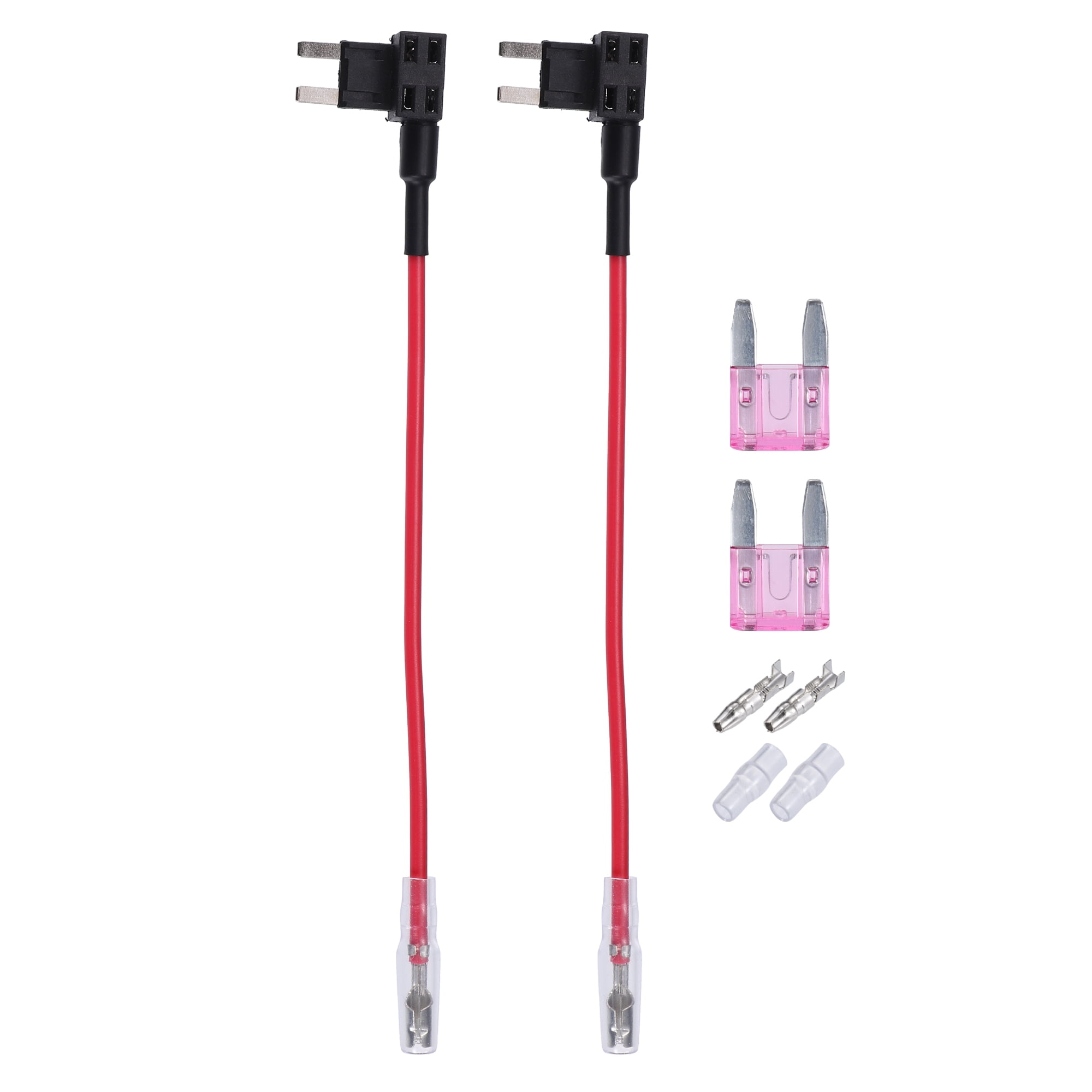 Unique Bargains 2 Set 32V Unversial Mini Fuse Adapter Tap Fuse Kit with ...