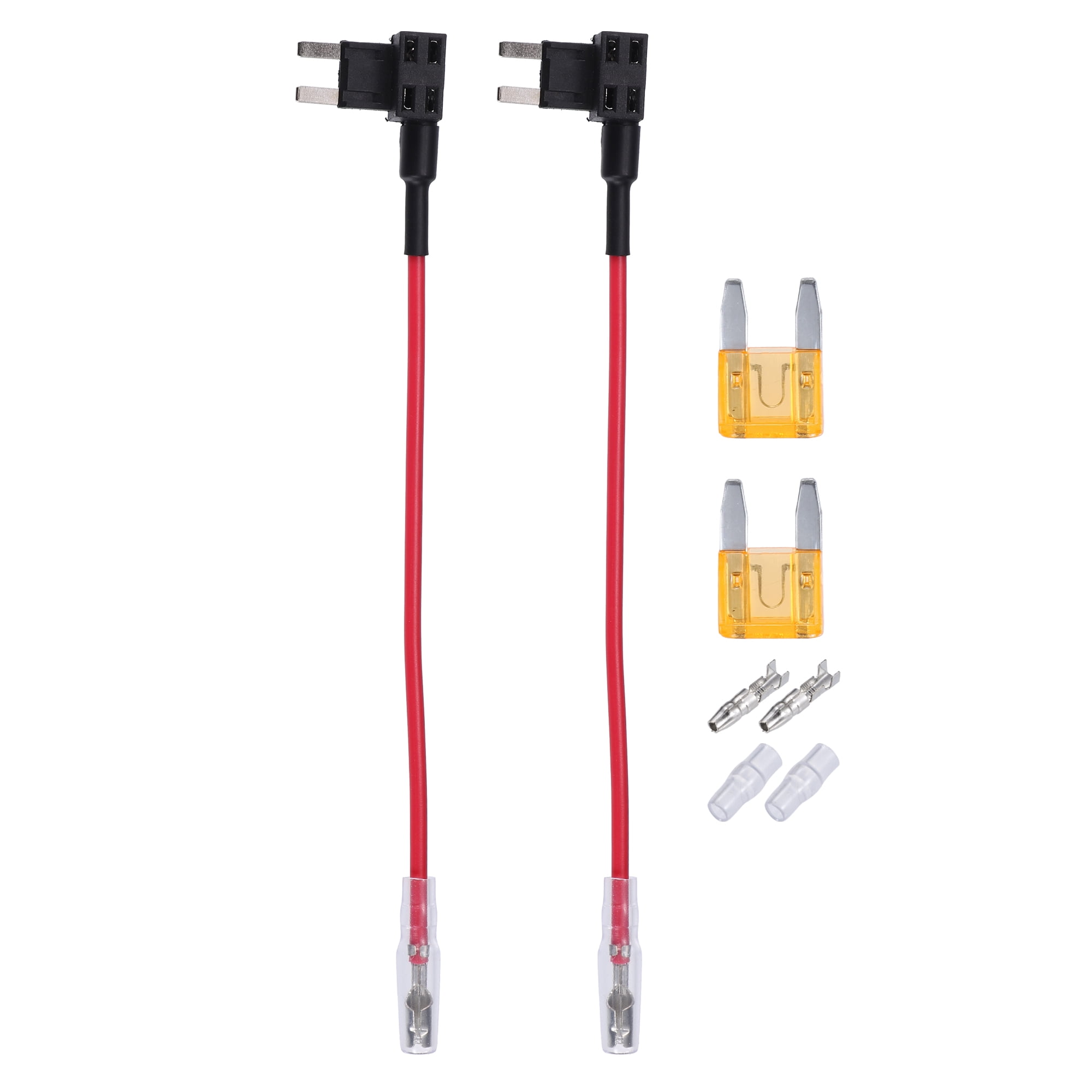 Unique Bargains 2 Set 32V Unversial Mini Fuse Adapter Tap Fuse Kit with ...