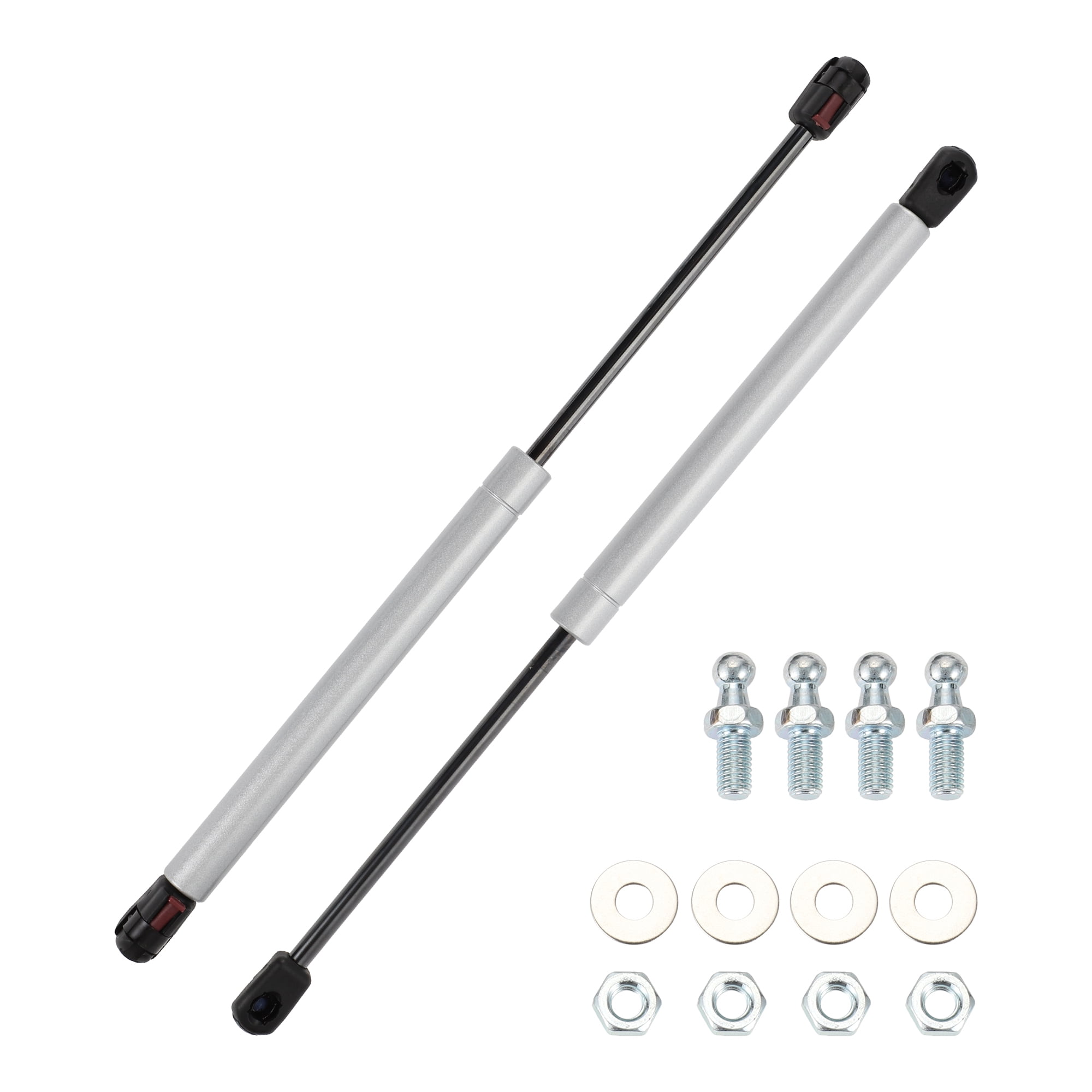 Unique Bargains 2 Set 45lb/200N/20kg 15inch/380mm Gas Struts Silver ...