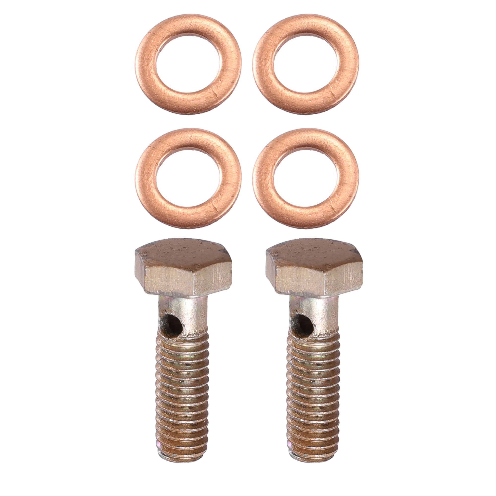 Unique Bargains 2 Set Banjo Bolt Brake Fitting Adapter Kit M6x1 Metric ...