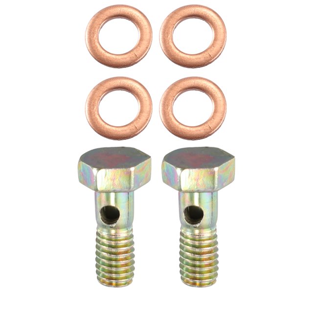 Unique Bargains 2 Set Banjo Bolt Brake Fitting Adapter Kit M6x1 Metric ...