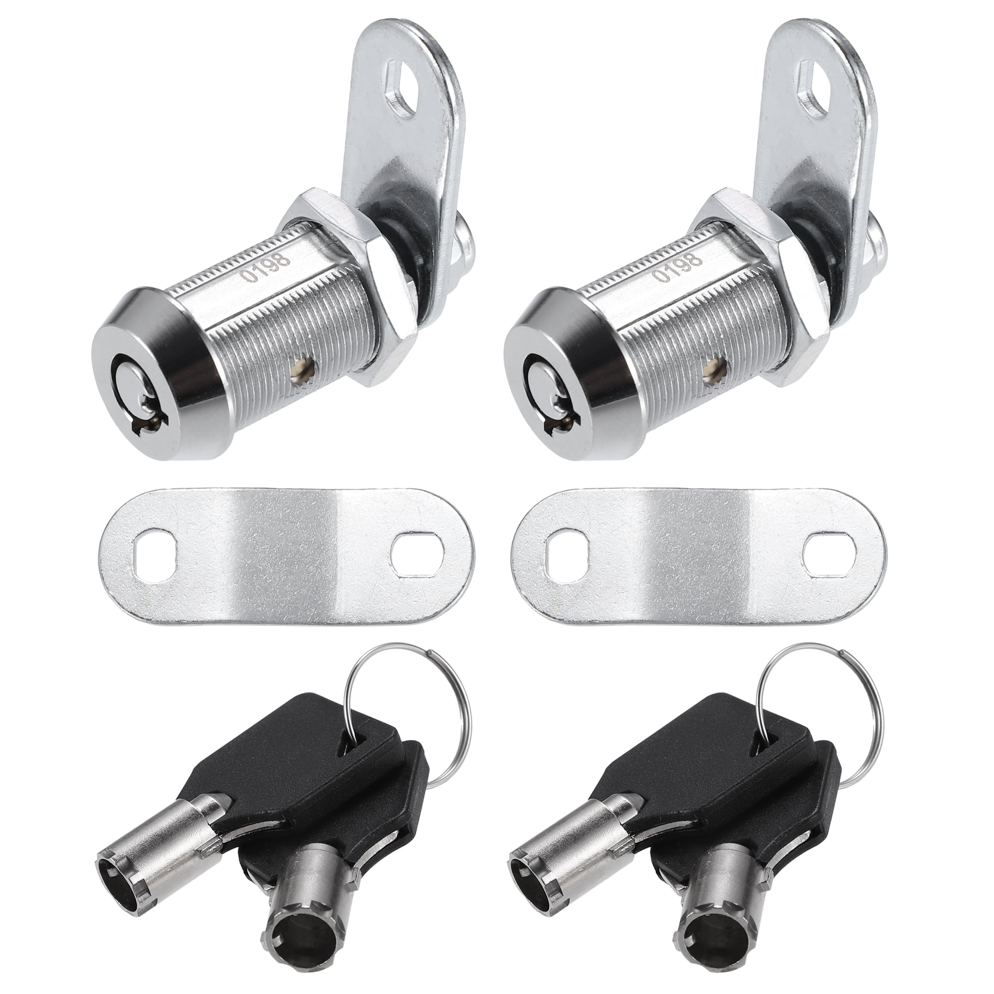 Unique Bargains 2 Set Cam Lock RV Storage Locks Keyed Alike 1-1/8 ...