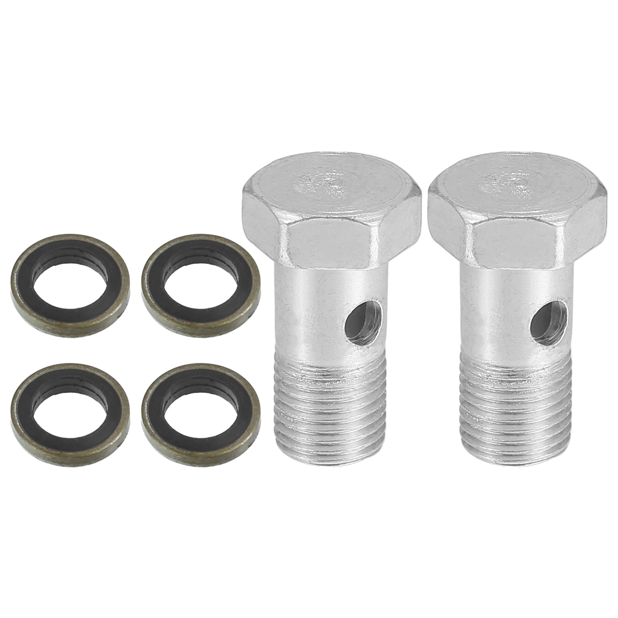 Unique Bargains 2 Set Car Bolt Brake Fitting Adapter M10x1.0 Brake Line ...