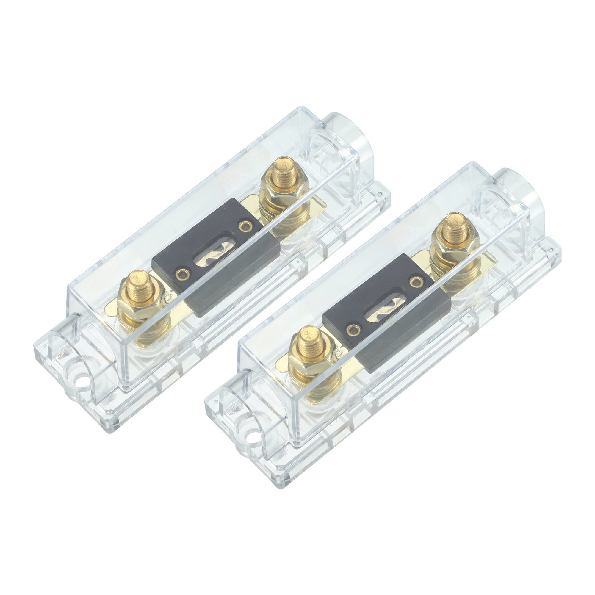 Unique Bargains 2 Set Car Transparent Fuse Holders with 100A ANL Fuses ...