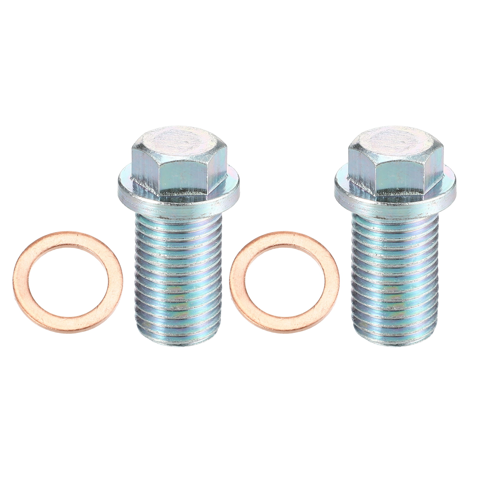 Unique Bargains 2 Set M14x1.5 Car Oil Drain Plug with Washer ...