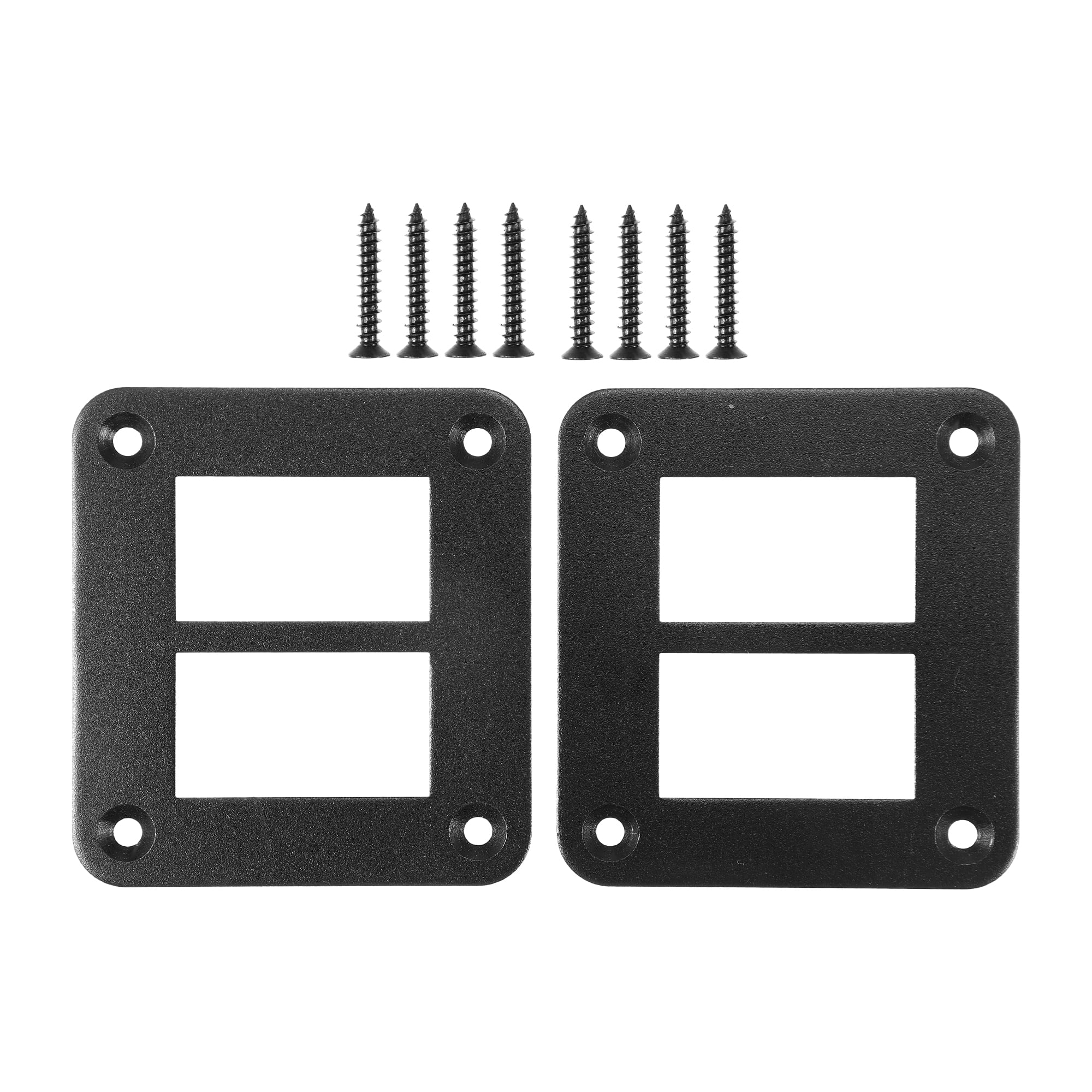 Unique Bargains 2 Way Rocker Switch Panel Housing Holder Black ...