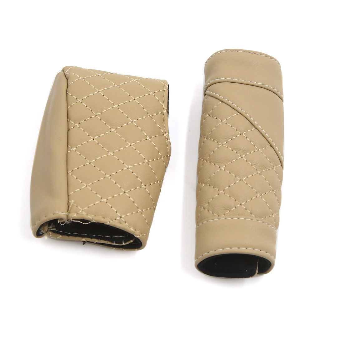 Unique Bargains 2 in 1 Brown Faux Leather Car Decor Gear Shift Head ...