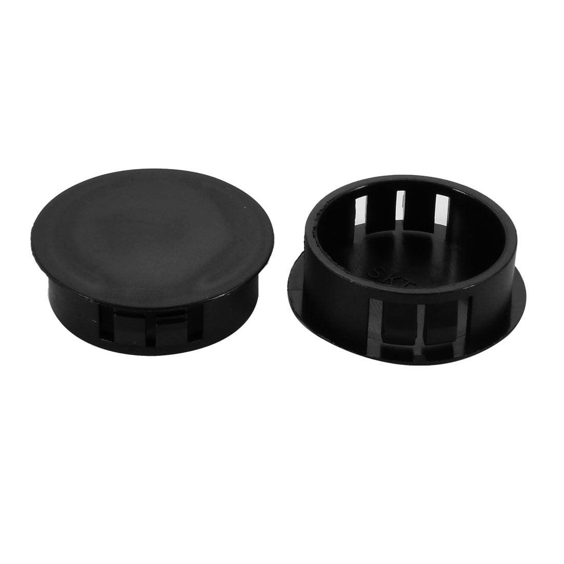 Unique Bargains 2 pcs 30mm Dia Black Plastic Tubing Plug Door and ...