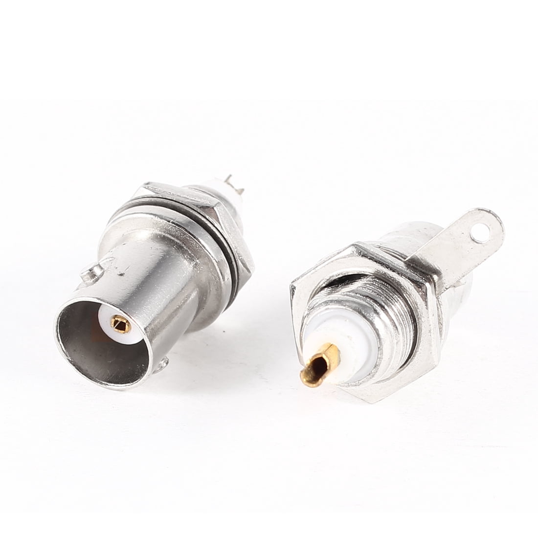 Unique Bargains 2 x BNC Female Jack Soldering Cup Straight Panel ...
