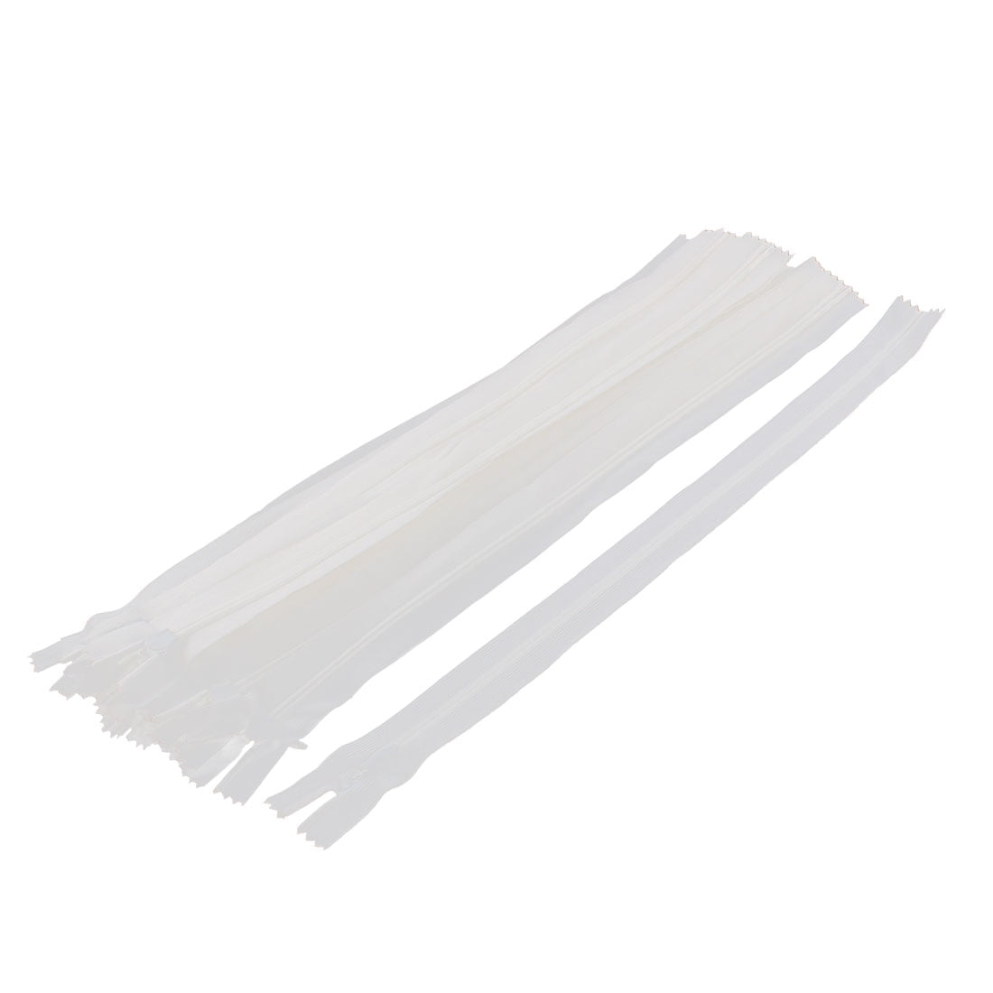 Unique Bargains 20 Pcs 12-inch Long White Nylon Zippers Zips for ...