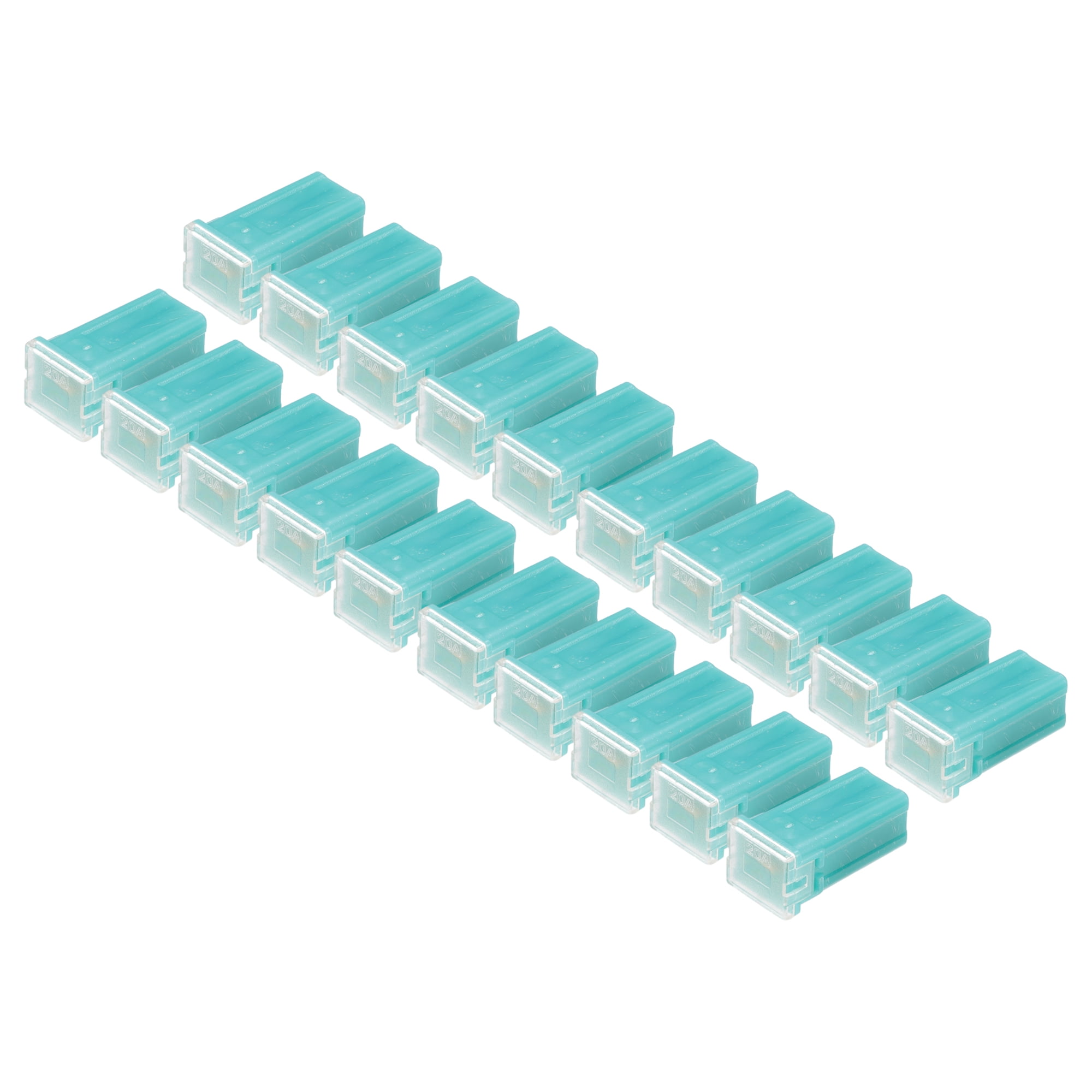 Unique Bargains 20 Pcs 20A Micro Cartridge Fuses Engine Inner FMM M ...