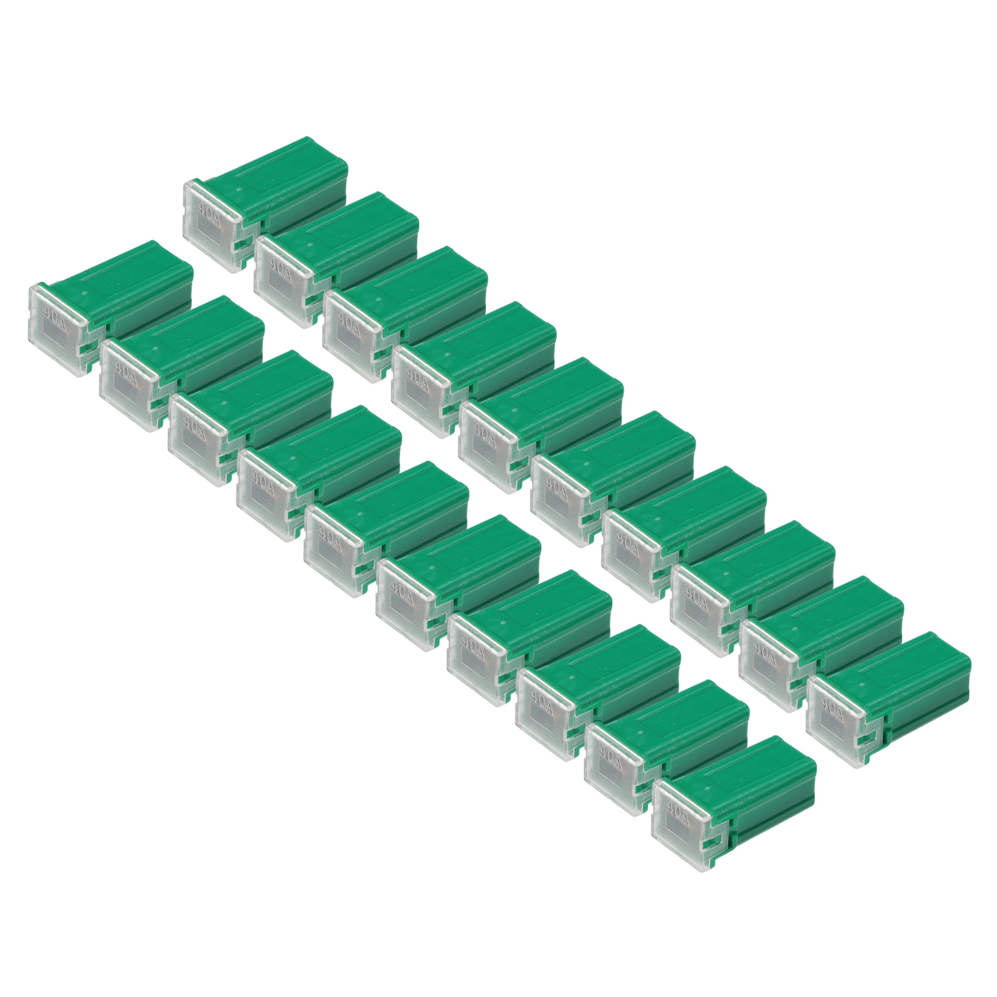 Unique Bargains 20 Pcs 40A Micro Cartridge Fuses Engine Inner FMM M ...