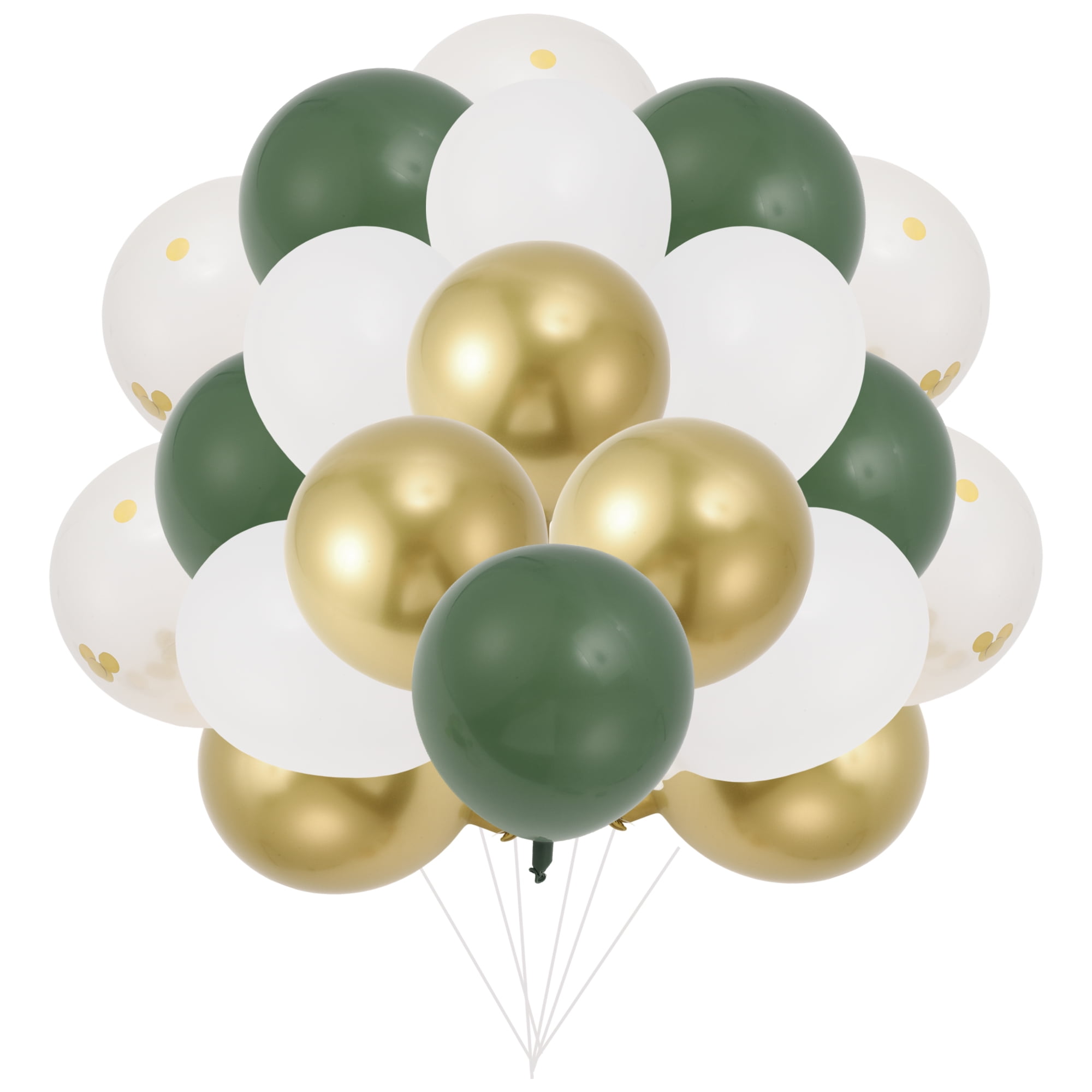 Unique Bargains Latex Party Balloons with Ribbon, 10 Inch Round Helium ...