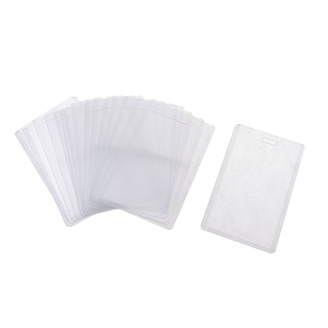 Unique Bargains 20 Pcs Plastic Vertical Name Tag Holders Office Bank ...