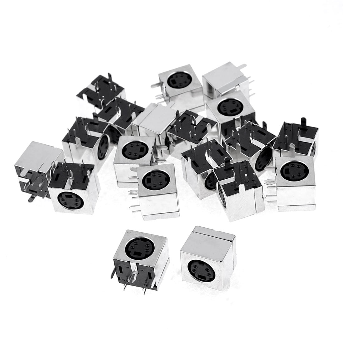 Unique Bargains 20 Pieces Seperate Video S-video 4 Pin PCB Mount ...