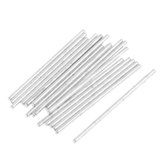 Unique Bargains 20 X Metal Round Straight 50mm Long 2mm Dia Axle Rod ...
