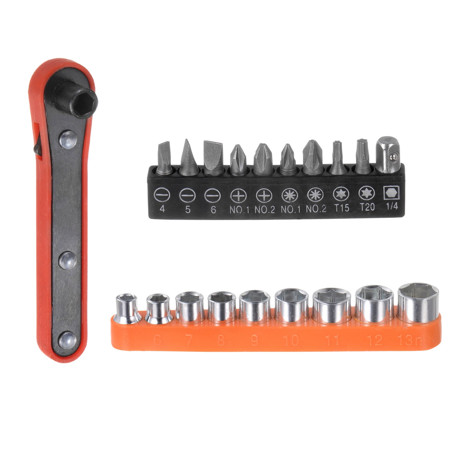Unique Bargains 20 in 1 Screwdriver Bit Set 1/4' Hex Shank Bit Set and ...