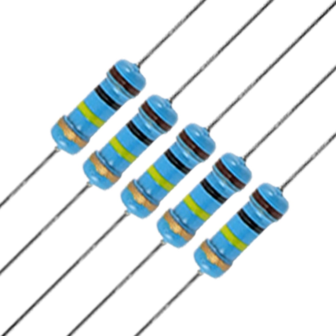 Unique Bargains 20 x 1/2W 350V 5% 100K ohm Carbon Film Resistor Axial ...