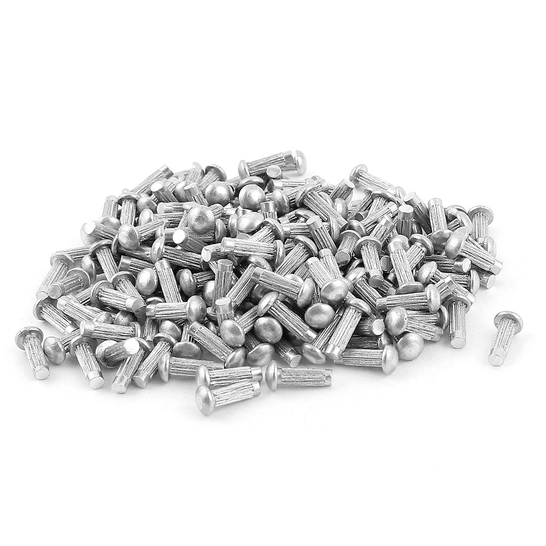 Unique Bargains 200 Pcs 3/32" x 5/16" Aluminium Round Head Solid Rivets ...