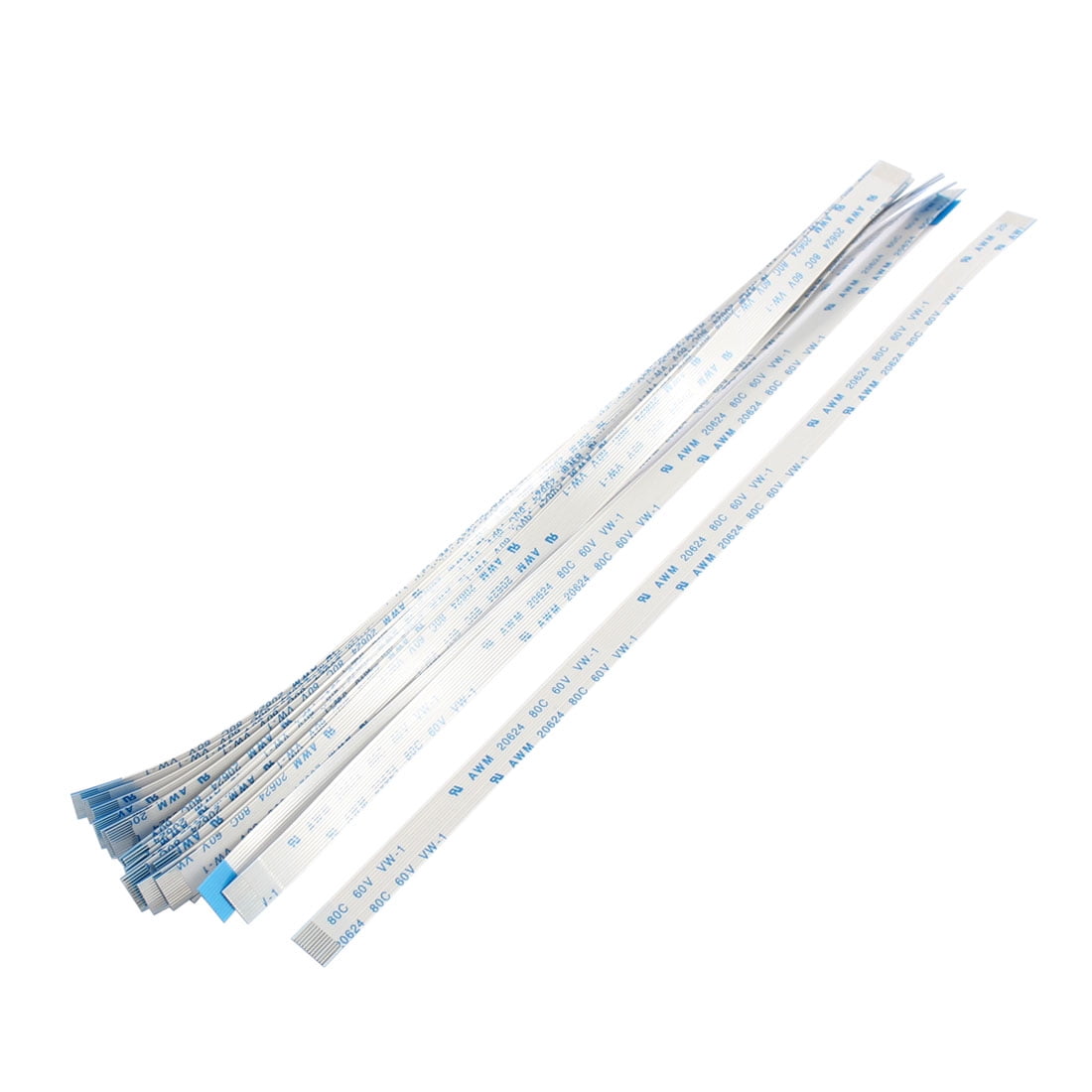 Unique Bargains 20Pcs 0.5mm Pitch 12 Pin AWM 80C 60V -1 Flexible Flat ...
