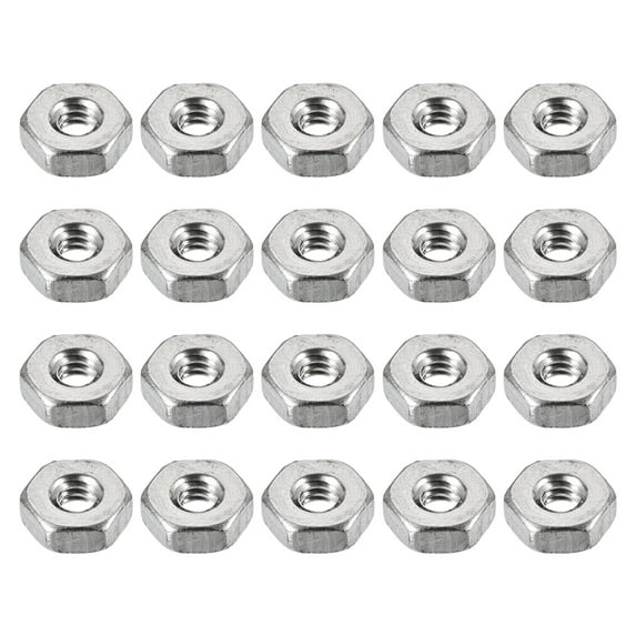 Unique Bargains 20Pcs #4-40 Thread UNC Type 304 Stainless Steel Hex Nut ...