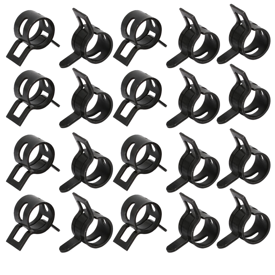 Unique Bargains 20Pcs 9mm Spring Type Action Fuel Hose Pipe Low ...