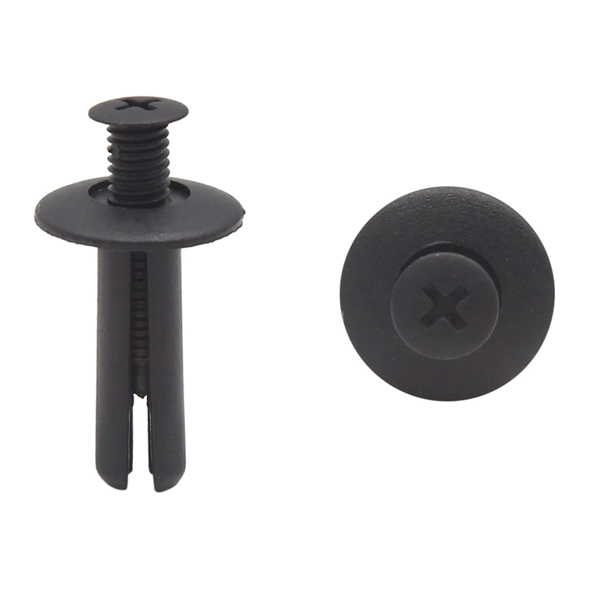 Unique Bargains 20Pcs Black Car Expanding Screw Plastic Rivets Trunk ...