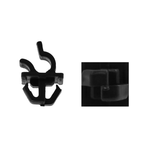 Unique Bargains 20Pcs Black Plastic Rivets Engine Lid Prop Rod Retainer ...