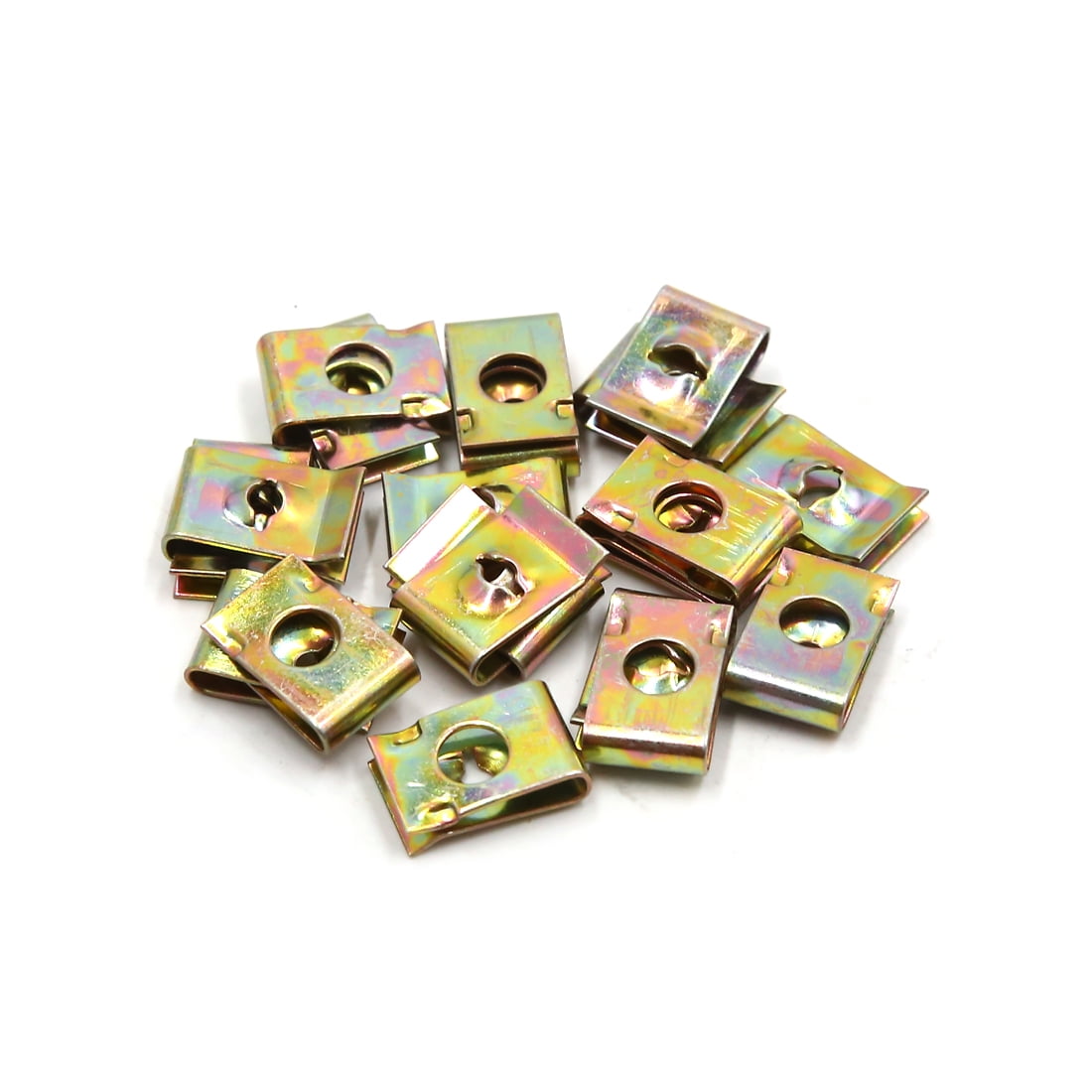 Unique Bargains 20Pcs Bronze Tone Metal Motorcycle Fairing Bolts U-Type ...