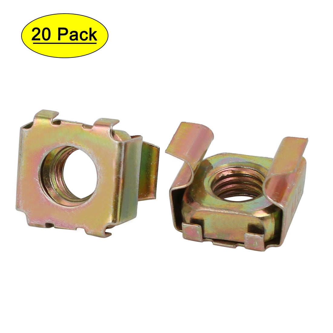 Unique Bargains 20Pcs M8 65Mn Spring Steel Captive Cage Nut for Server ...