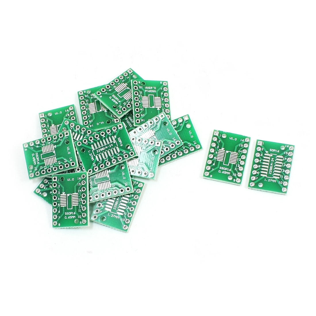 Unique Bargains 20Pcs SOP16 SSOP16 TSSOP16 to DIP16 0.65/1.27mm IC PCB ...