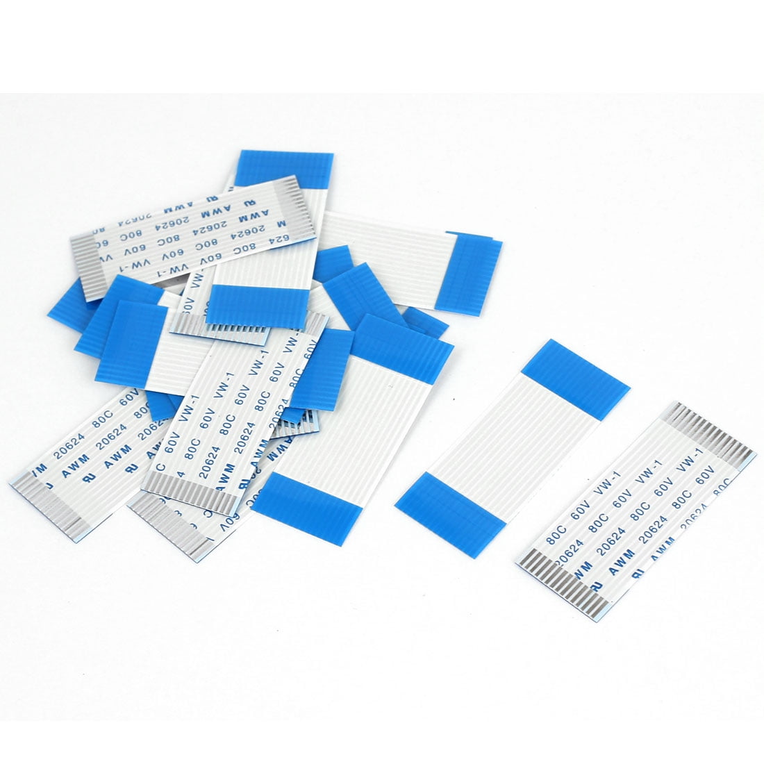 Unique Bargains 20pcs 1.0mm Pitch 15 Pin Flexible Flat Ribbon Cable FPC ...